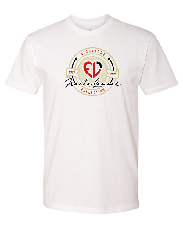 Frantz Lamour Signature Gold Circa White Tee